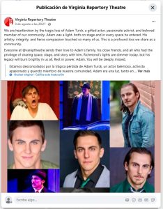 Adam Turck: ¿Quién es el actor que murió al salvar una vida ...